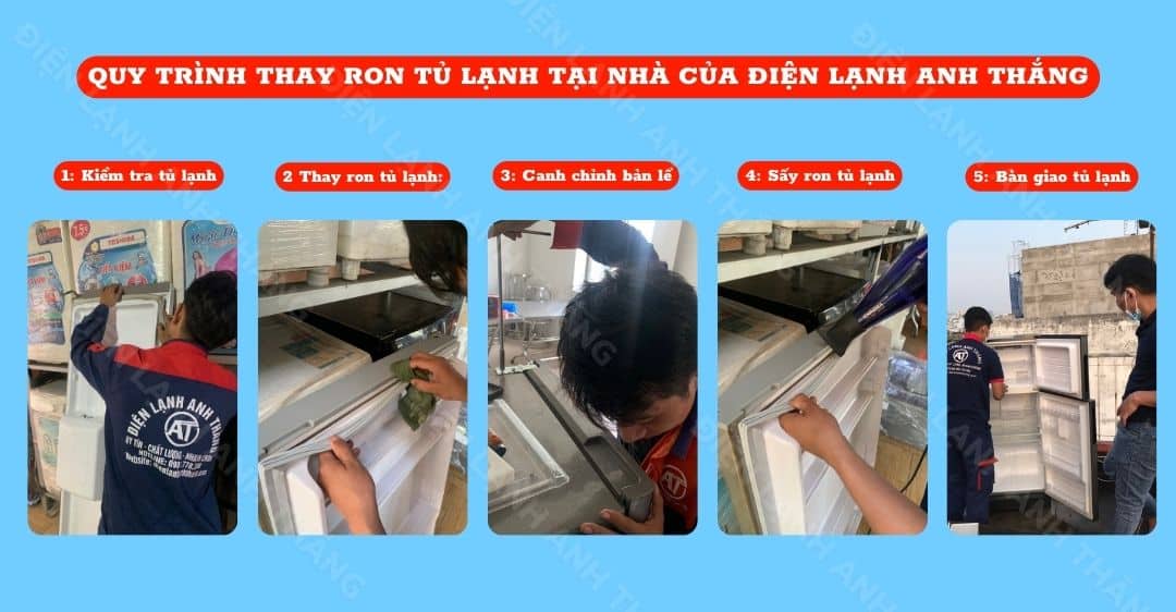 Bảng Giá Thay Ron Tủ Lạnh Tại Nhà TPHCM Theo Kích Thước