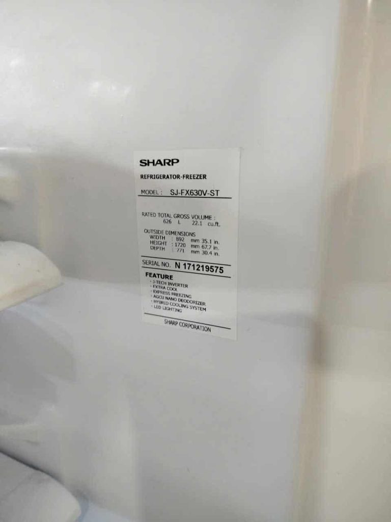 Tủ Lạnh Sharp SJ-FX630V-ST Bám Bẩn Lâu Ngày